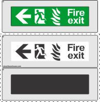 Fire Exit - Arrow Left – Stencil Warehouse