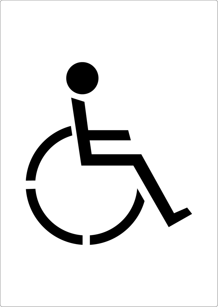 Wheelchair symbol – Stencil Warehouse