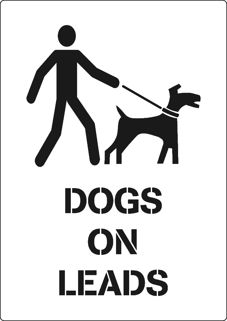 Dogs On Leads – Stencil Warehouse