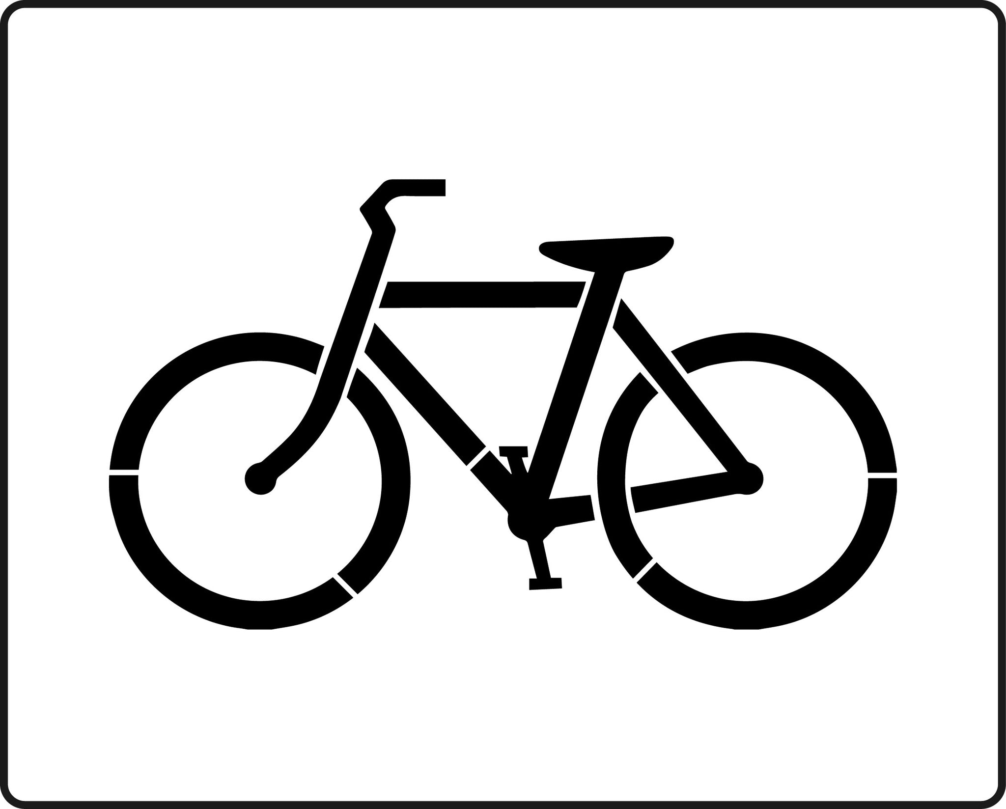 Cycle Lane sign stencil – Stencil Warehouse