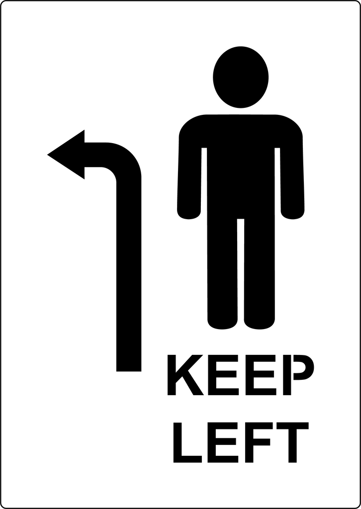 Keep Left – Stencil Warehouse
