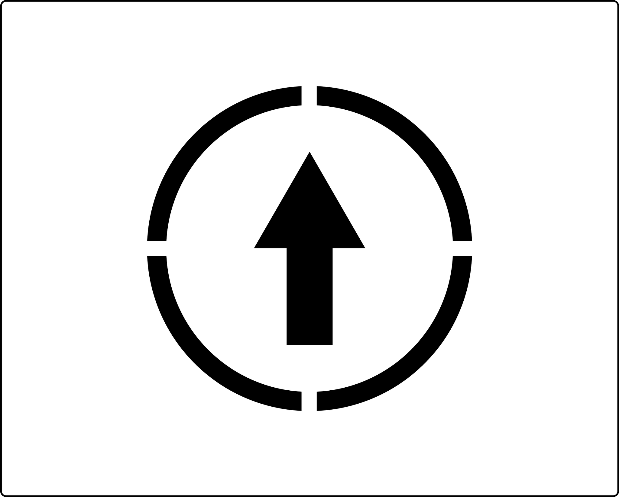 Forward Arrow for Social Distancing – Stencil Warehouse